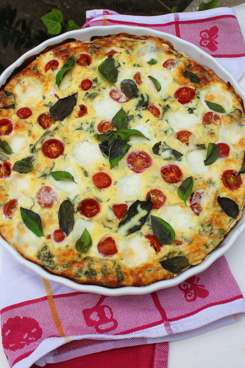 Caprese Quiche with Hash brown Crust | Saladmaster Recipes